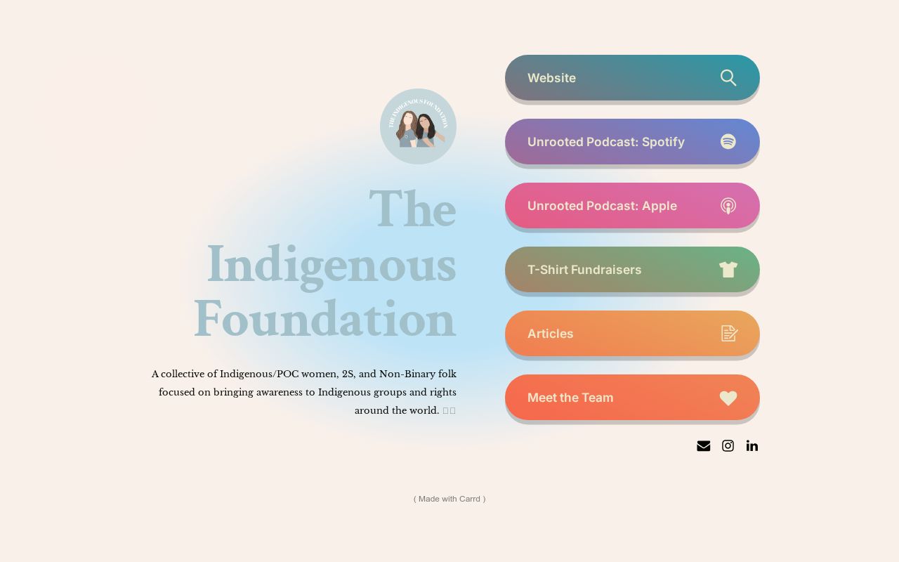 The Indigenous Foundation Menu